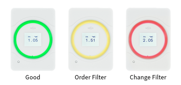 Setra Filter Alert™ | HVAC Air Filter Status Indicator | Setra Systems